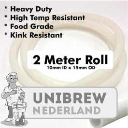Siliconenslang rol 2 meter 10 x 15 mm Heavy Duty